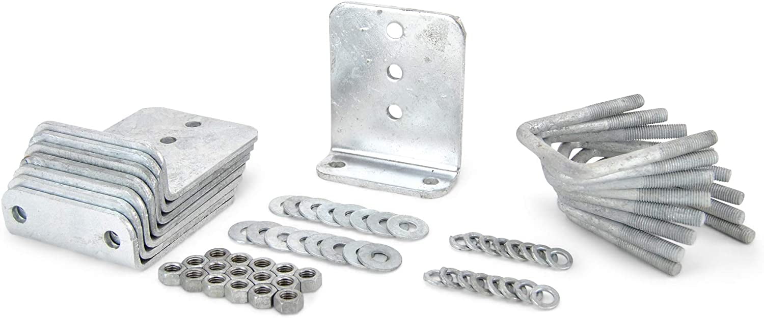 Sturdy Built (8) 6" Galvanized L-Type Boat Trailer Bunk Bracket Kit for ...