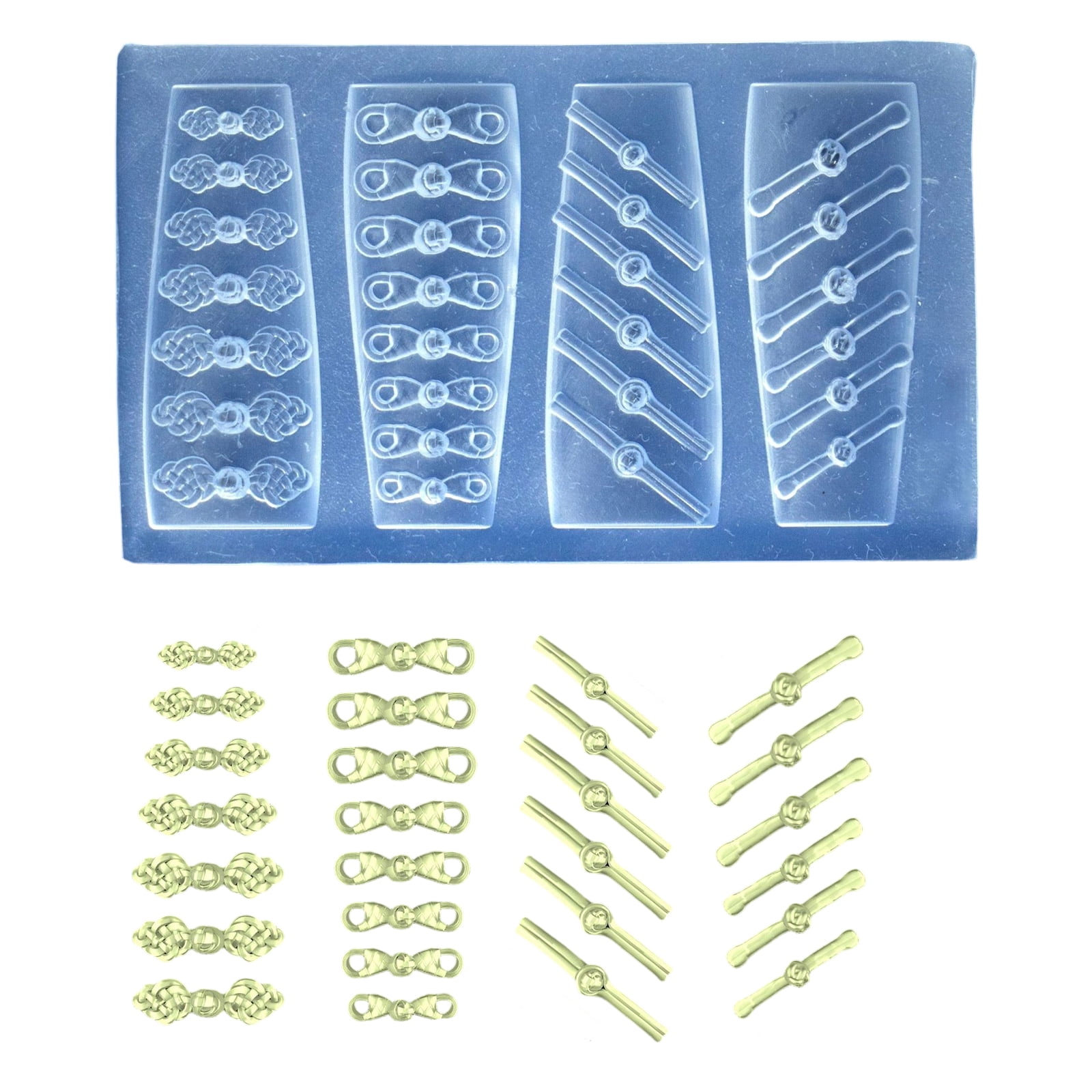 Sturdy Carving Flower Nails Art Mold Silicone Template for Crafting ...