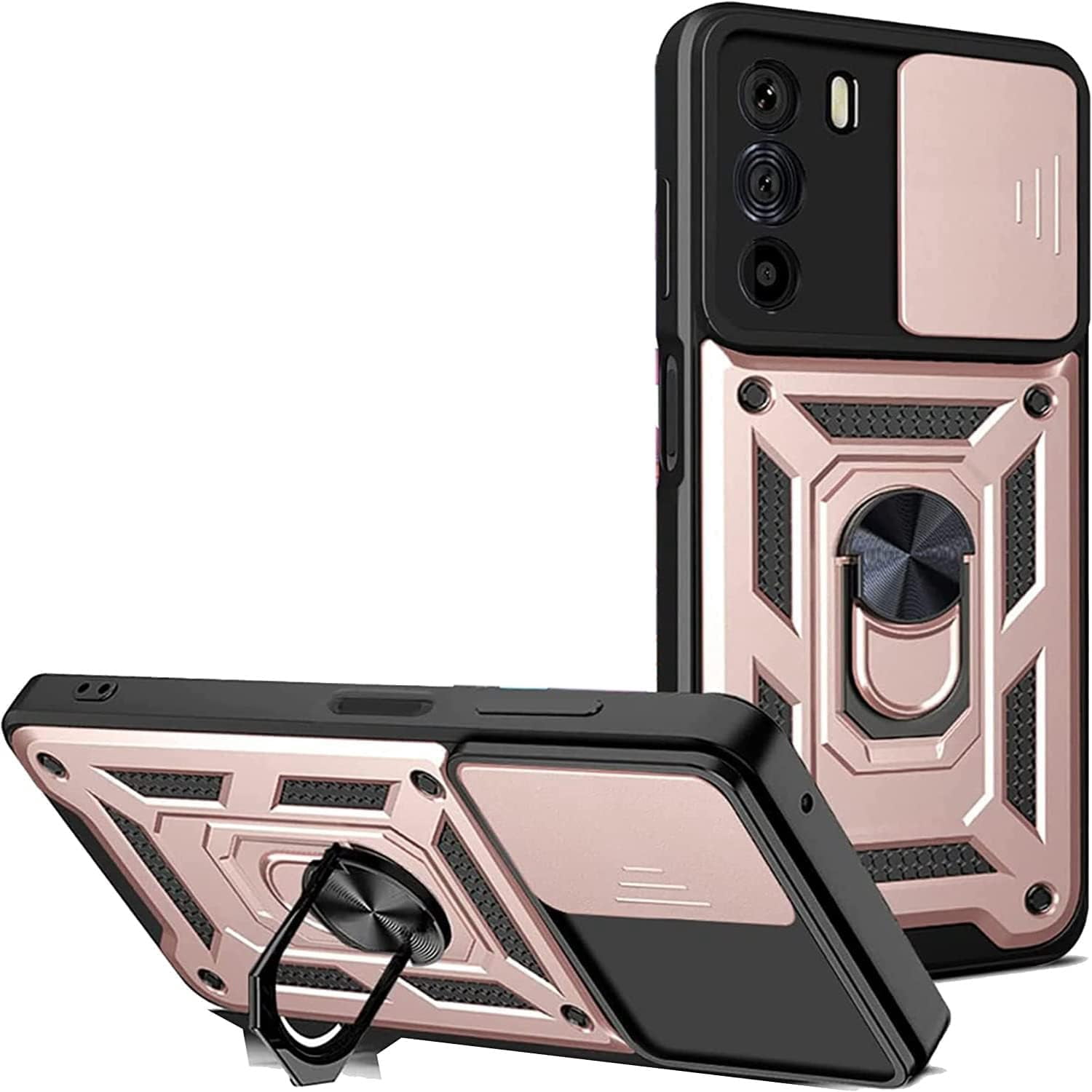 Sturdy Case for Xiaomi Poco F4 5G with Slide Camera Window, Heavy Duty ...