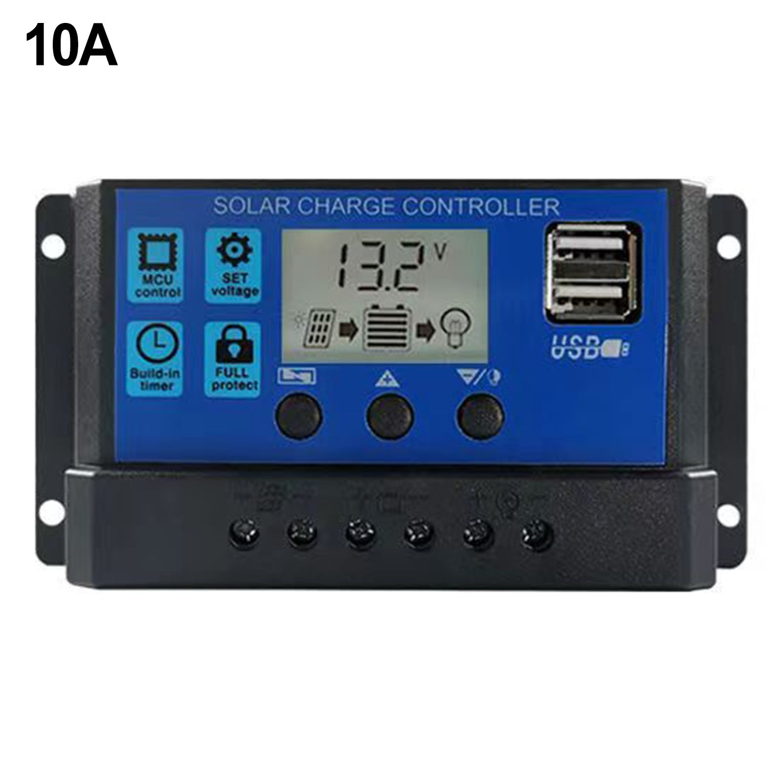 Sturdy Charge Controller Solar Panels Battery 12V24V Double USB Ports ...