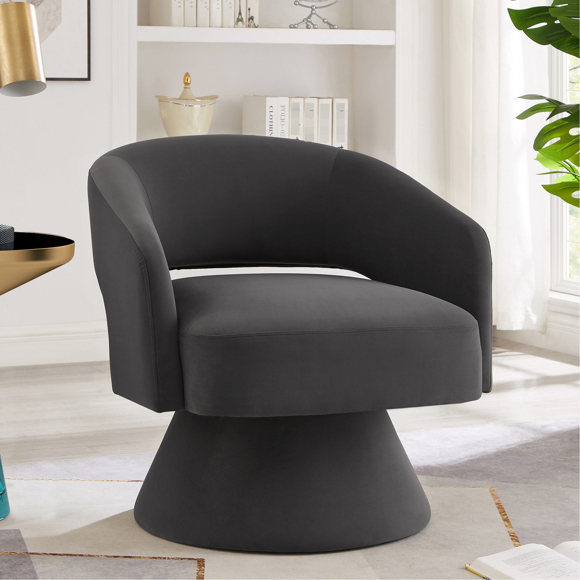 Sturdy Circular Wood Base | 360-Degree Swivel Function | Stable and ...