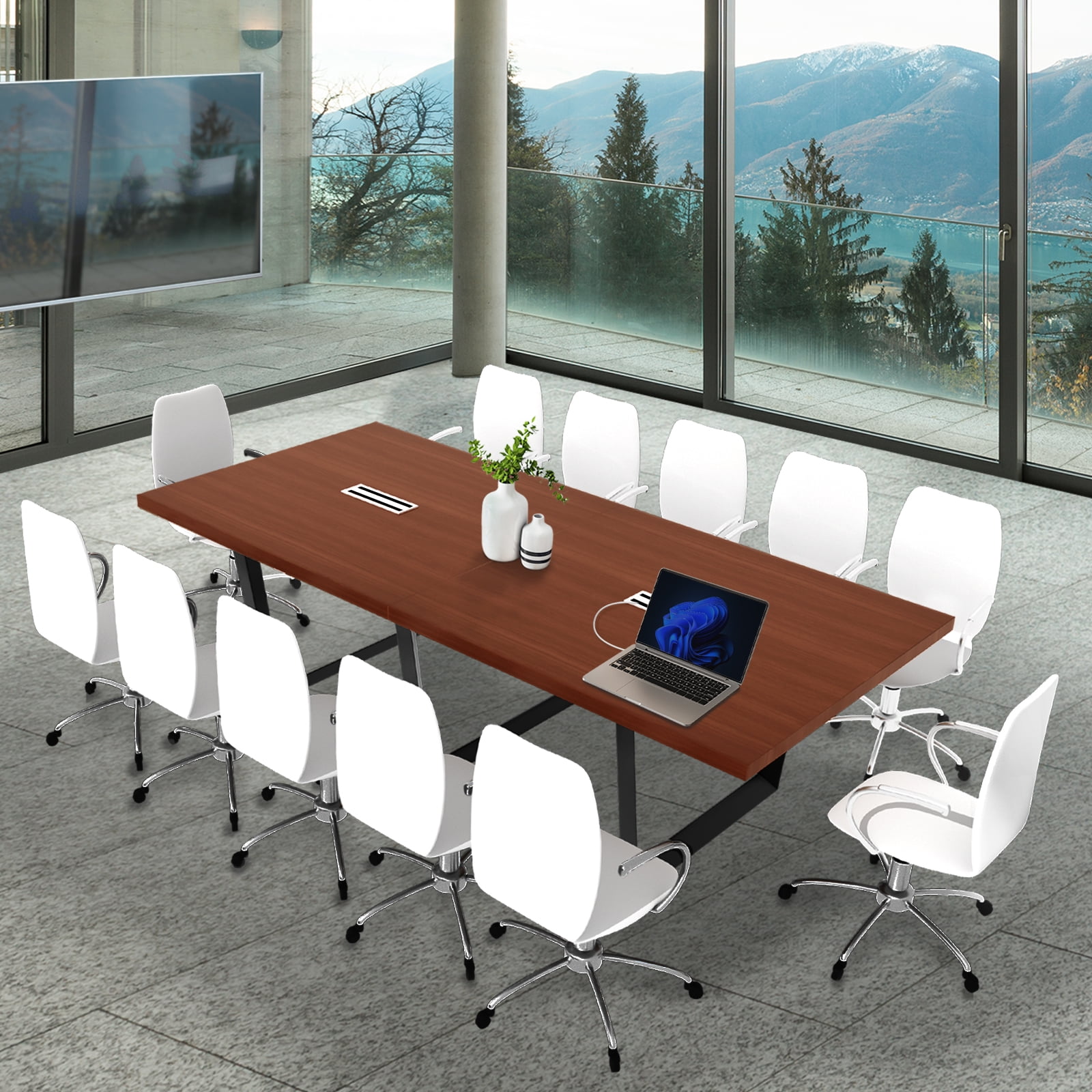 Sturdy Conference Table With Cable Management Grommets By Ahliss ...