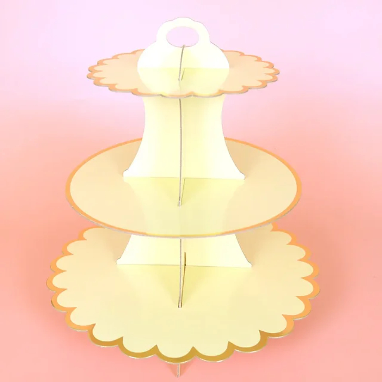 Sturdy Disposable and Versatile 3-Layer Round Cupcake Dessert Stand for ...