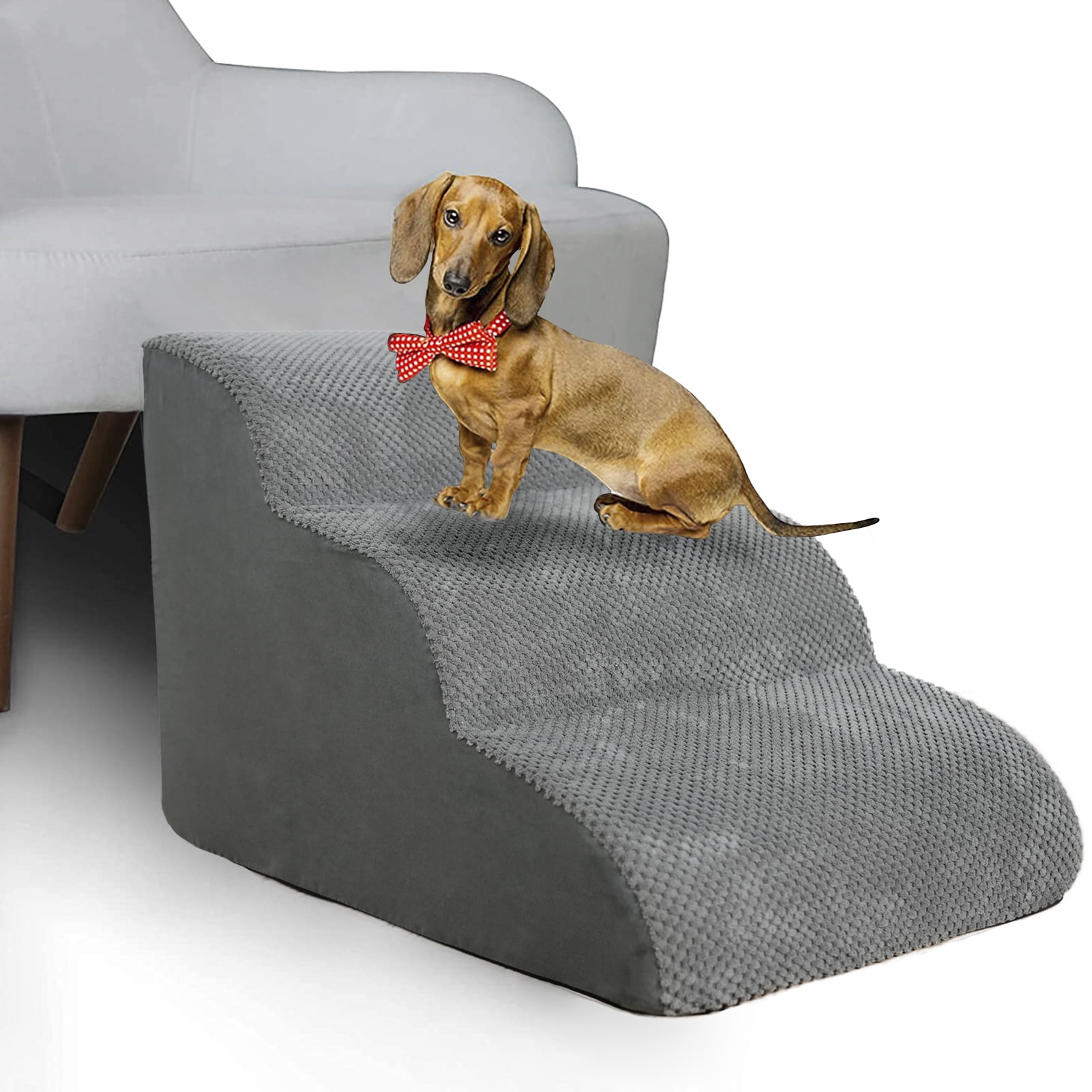 Sturdy Dog Stairs and Ramp for Small Puppies, Non-Slip Pet Steps for ...