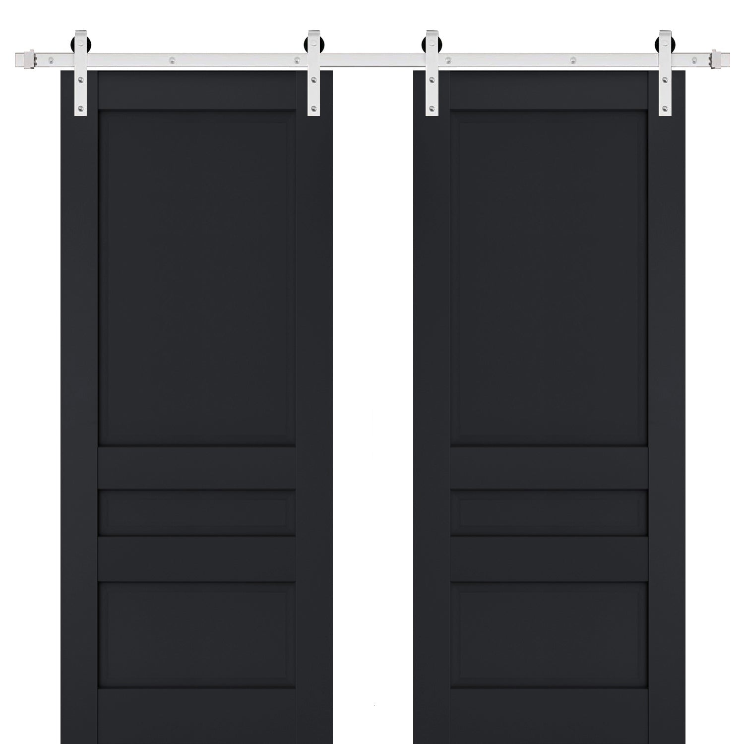 Sturdy Double Barn Door | Veregio 7411 Antracite | 13FT Rail Hangers ...
