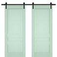 Sturdy Double Barn Door | Veregio 7411 Oliva | 13FT Rail Hangers Heavy ...