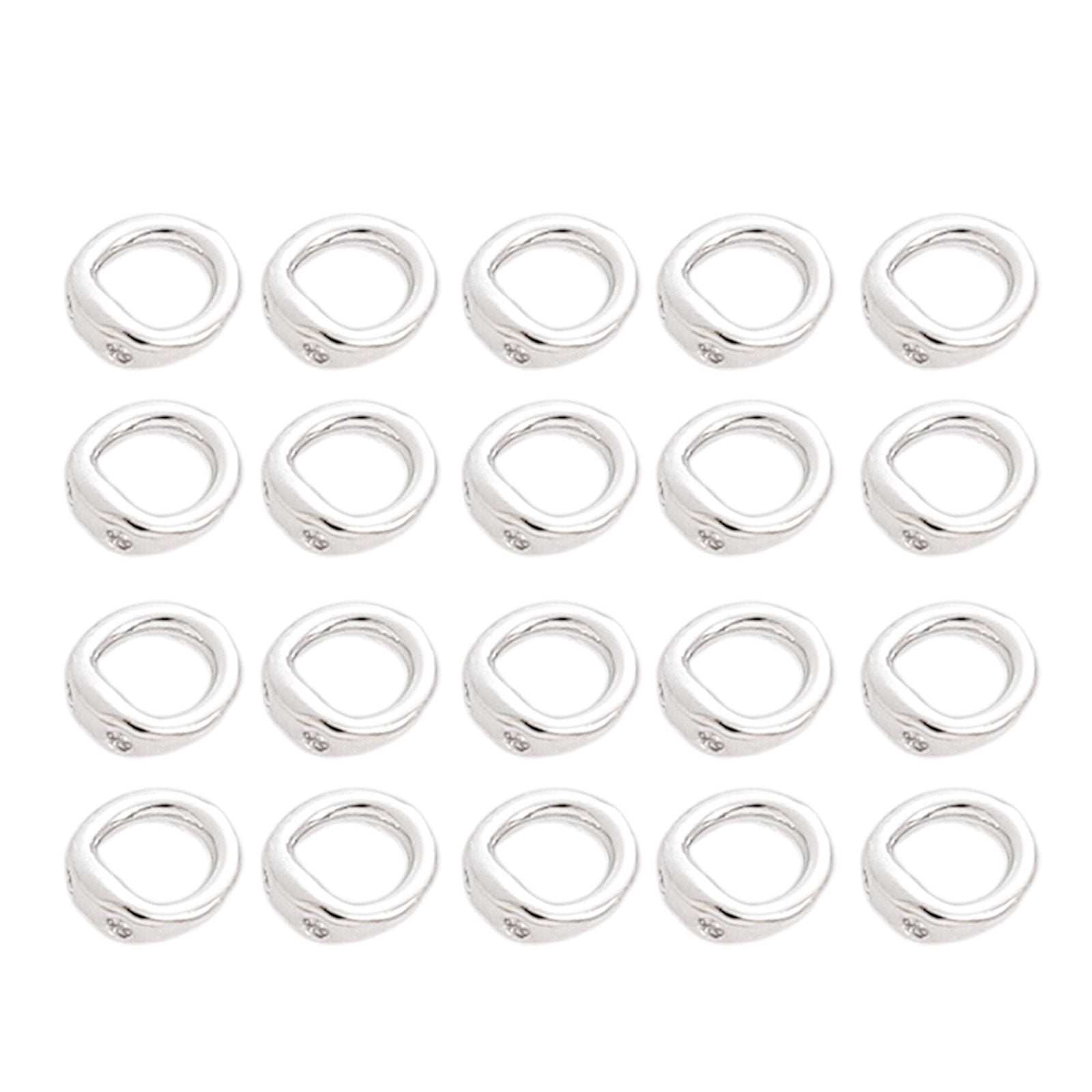 Sturdy Double Hole Connector Rings Jewelry Clasps Double Hole ...