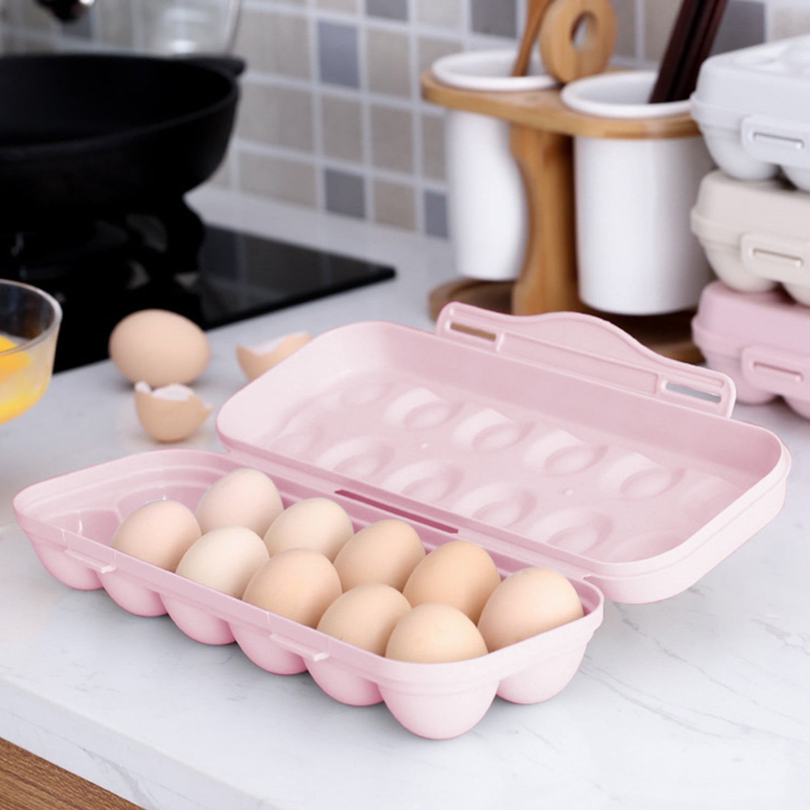 Sturdy Egg Cartons Cheap Bulk, 12 Count Egg Storage Container With Lid ...