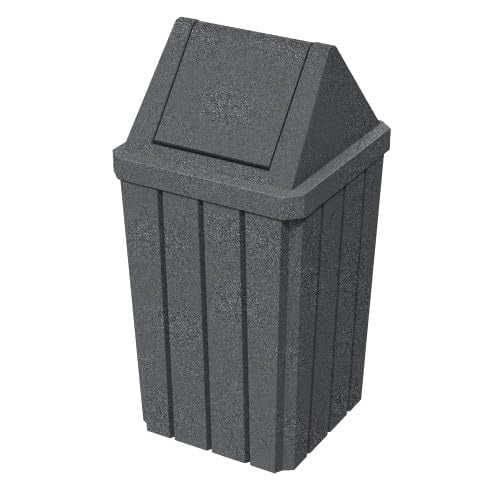 Sturdy Essentials 32 Gallon Square Slated 100% Recycled Plastic Heavy ...