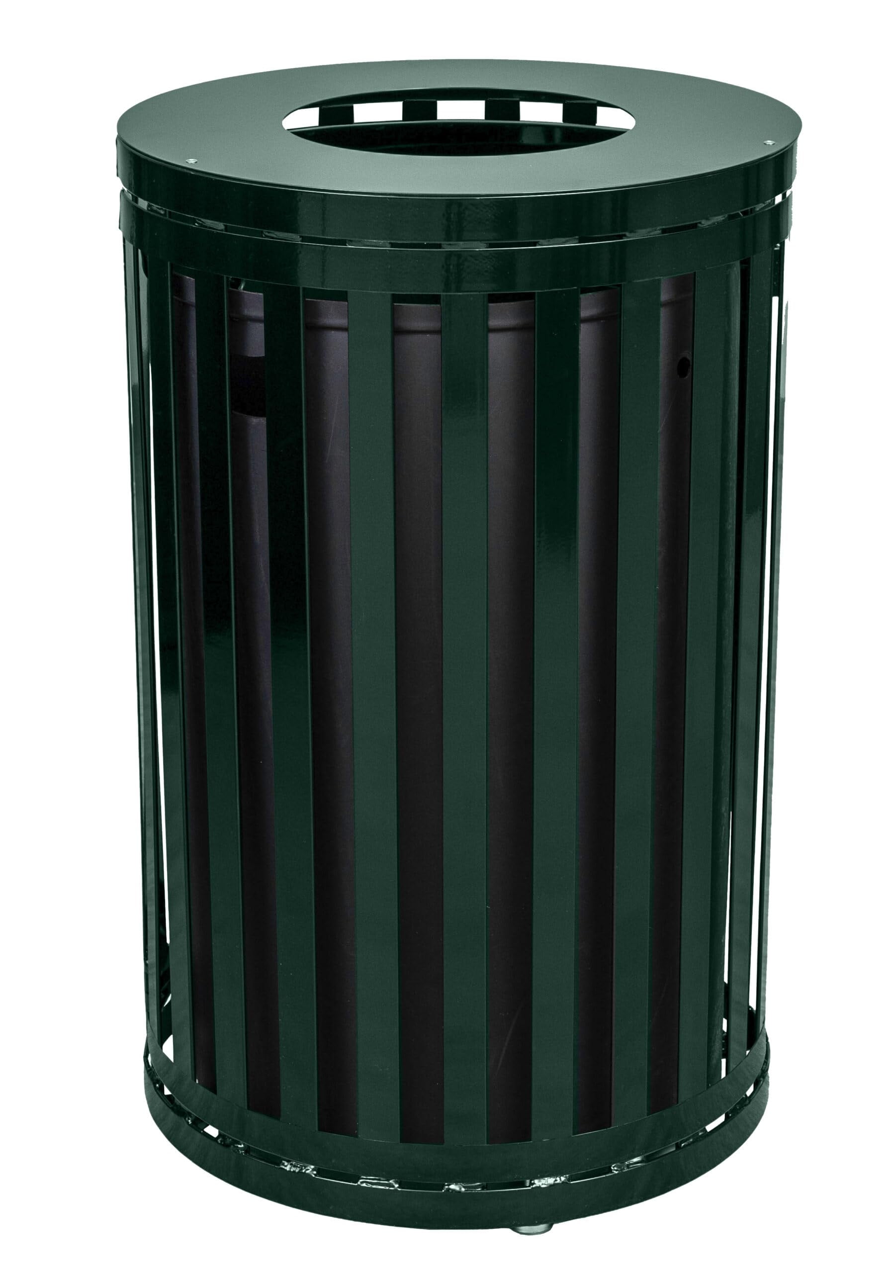 Sturdy Essentials Large 45 Gallon Outdoor Metal Streetscape Trash Can ...