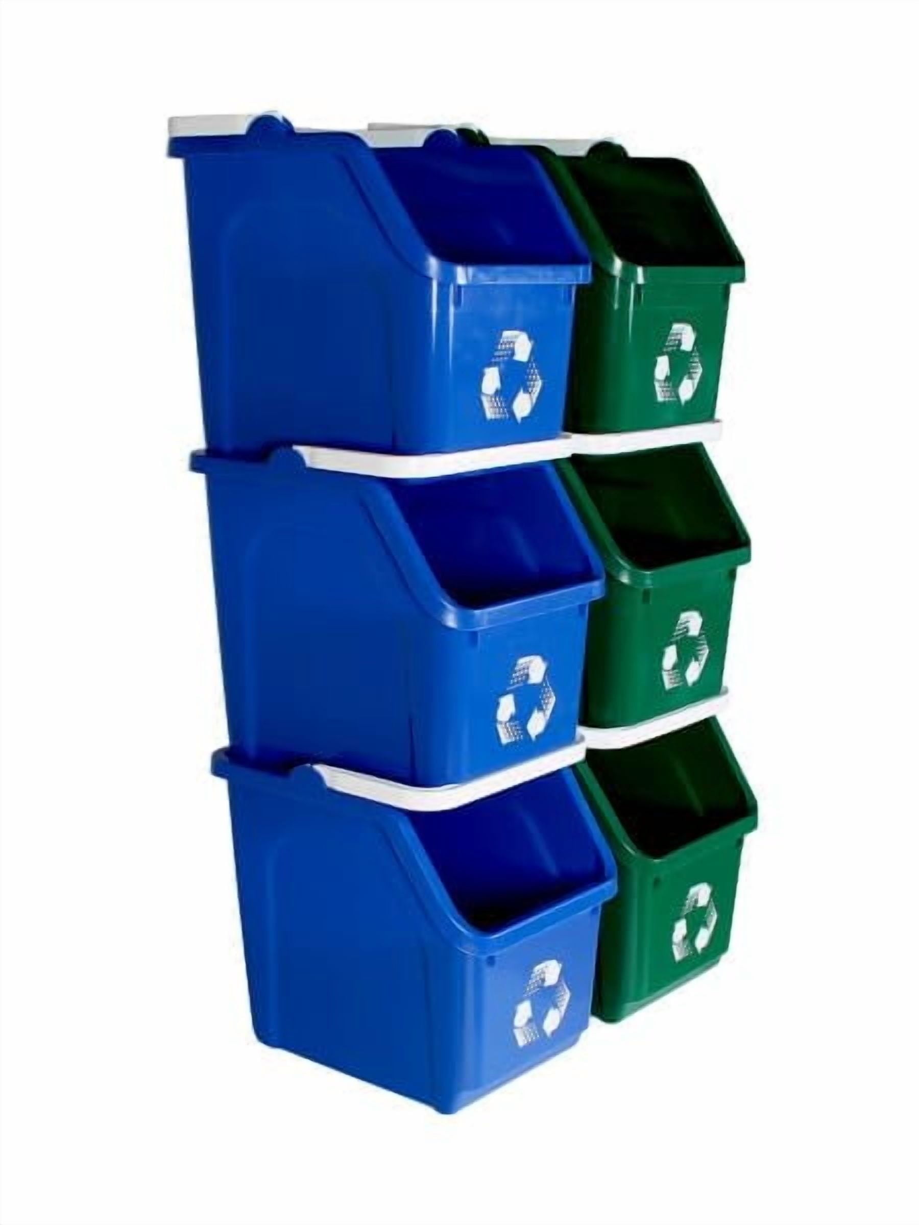 Multi Recycling System with Three Stackable 6 Gallon Bins to Build Your ...