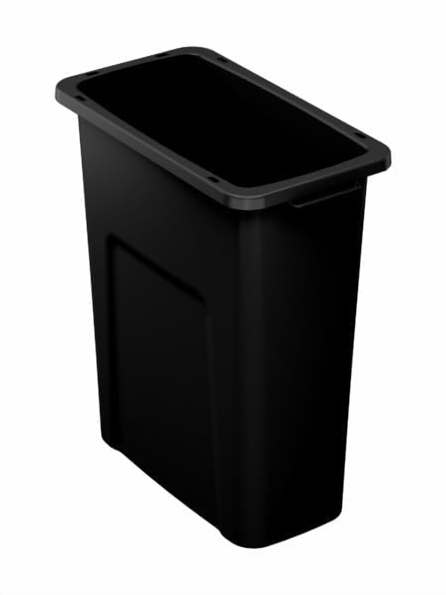Sturdy Essentials Waste Wise 16 Gallon Black HDPE Trash Can Compatible ...