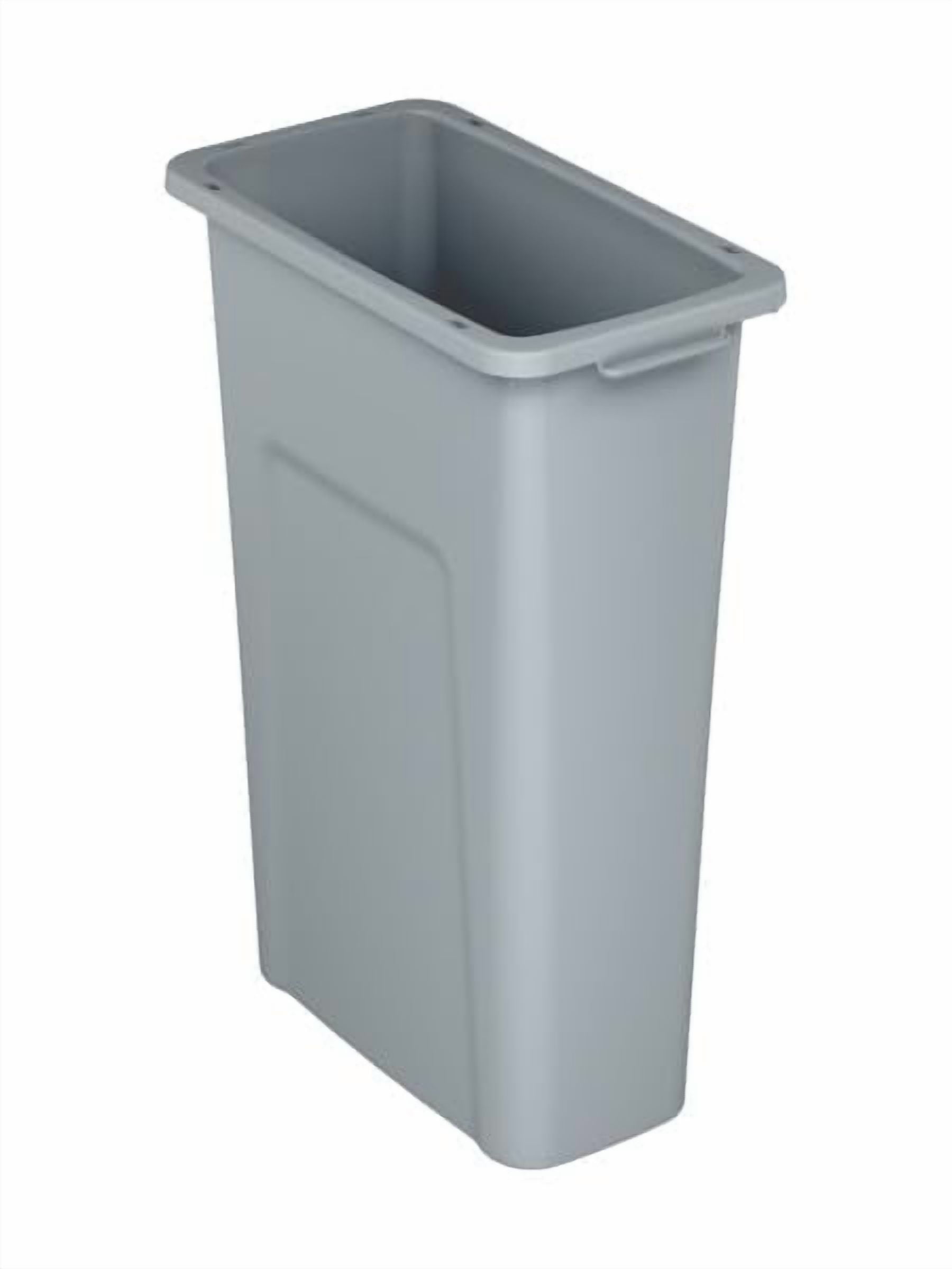 Sturdy Essentials Waste Wise 23 Gallon Grey HDPE Trash Can Compatible ...