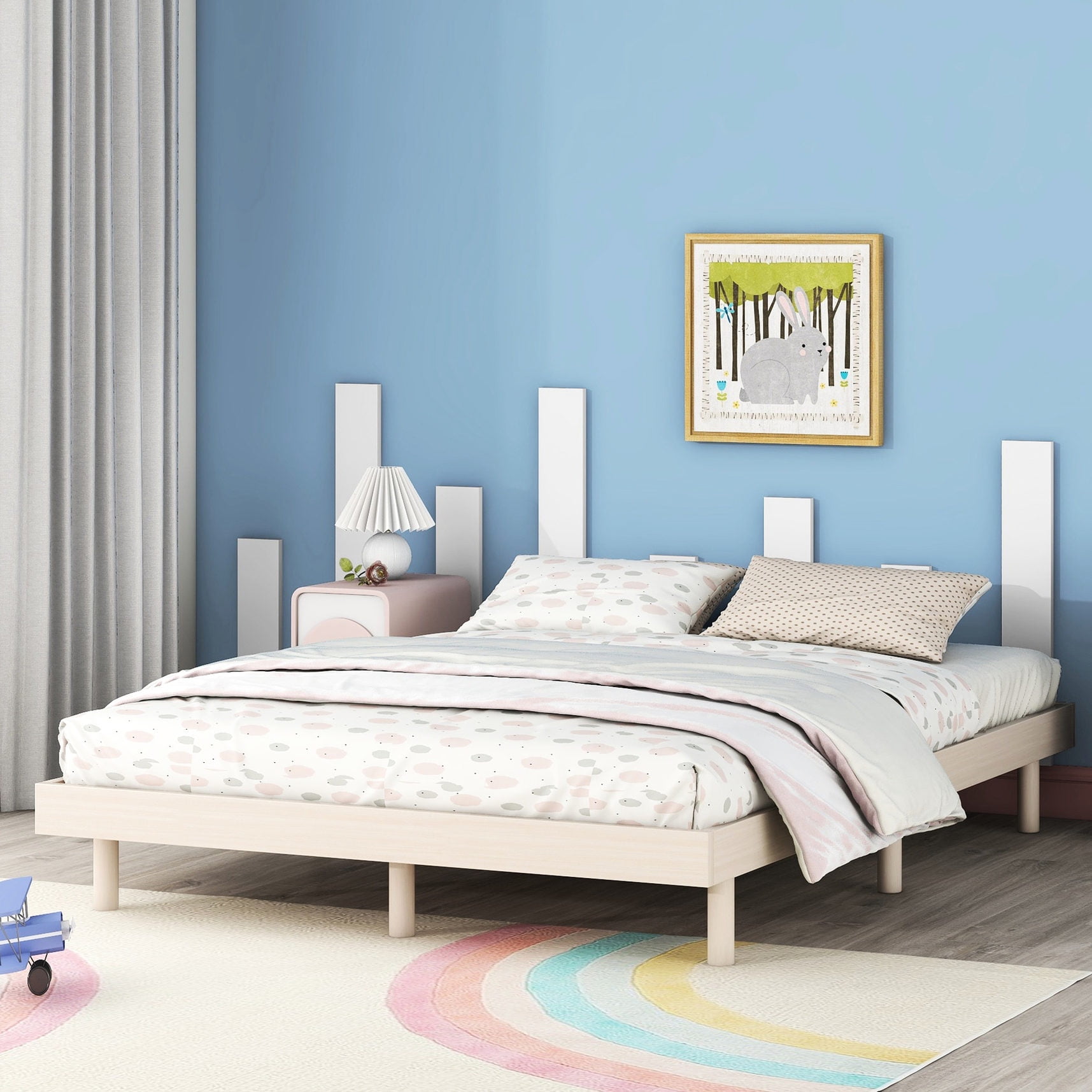 Sturdy Floating Bed Frame / Easy Assembly for Quick Setup - Walmart.com