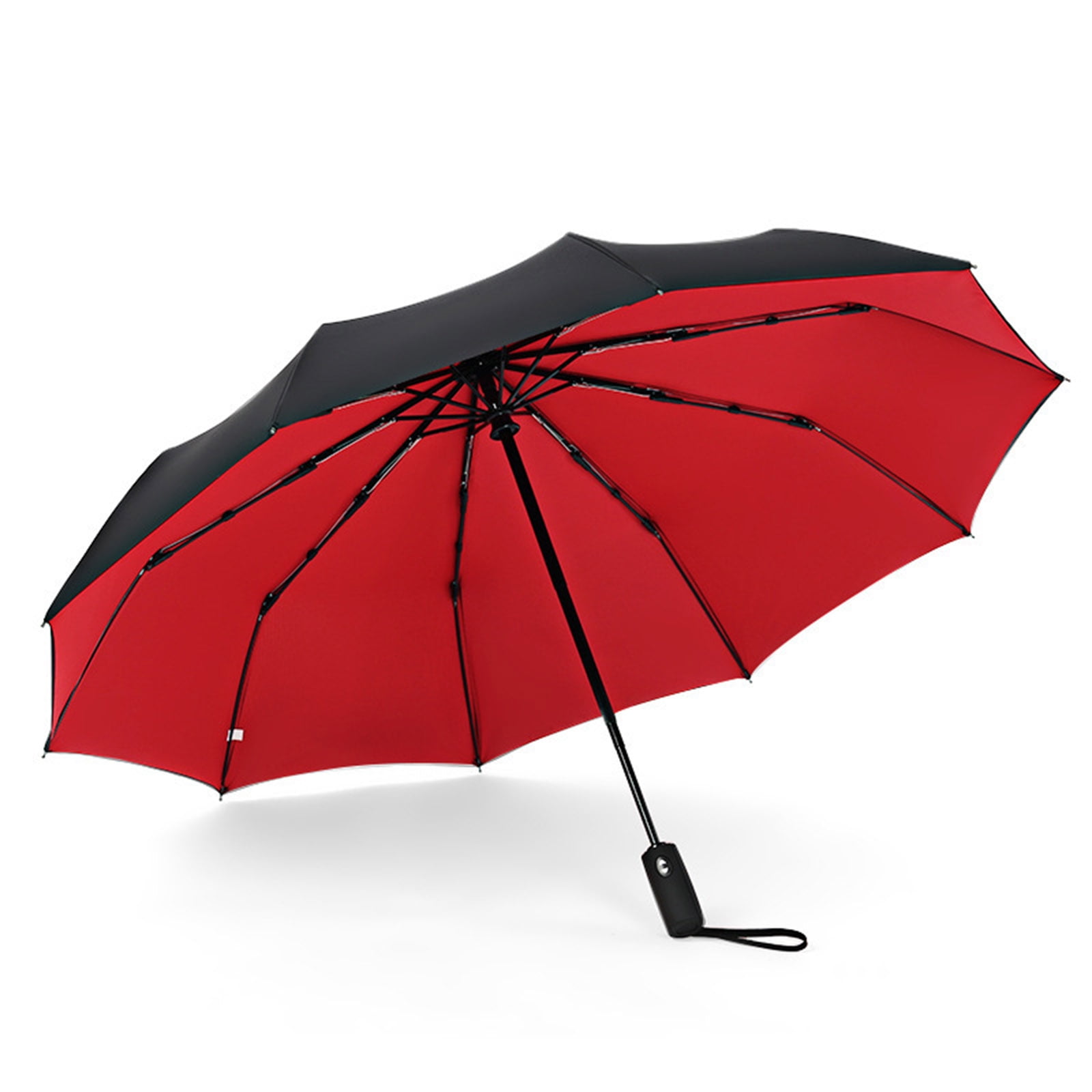 Sturdy Folding Umbrella Auto Open/Close, 10 Reinforced Ribs, Water ...