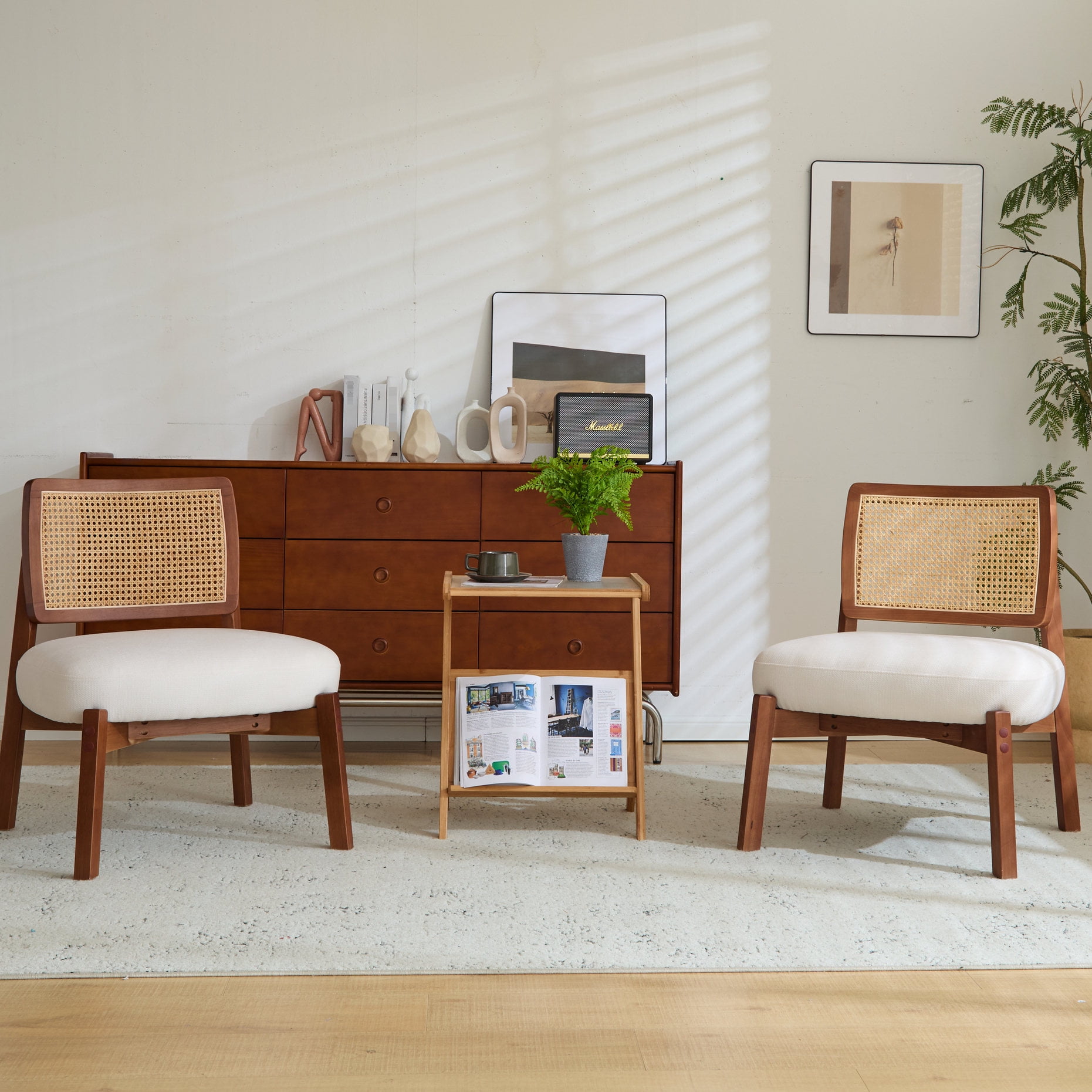 Sturdy Frame & Woven Back Chair+Supportive Seating”-“Multiple Interior ...