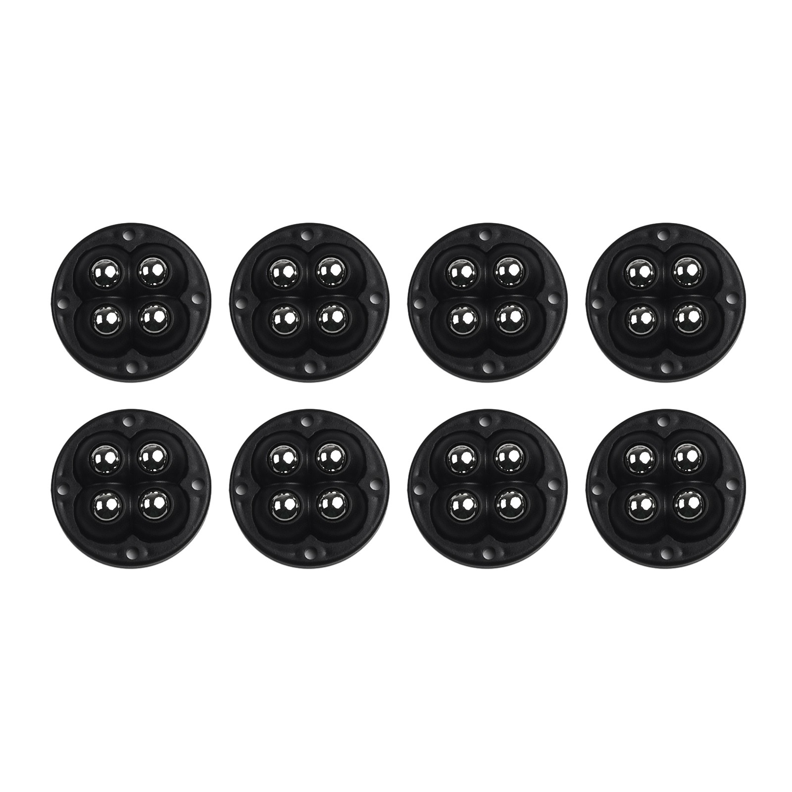 Sturdy Furniture Casters 4 Steel Ball Rollers Wheels Easy DIY ...