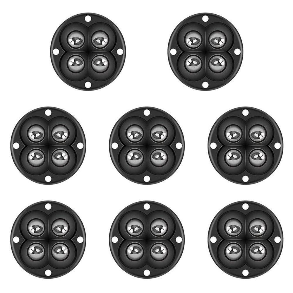 Sturdy Furniture Casters 4 Steel Ball Rollers Wheels Easy Diy ...