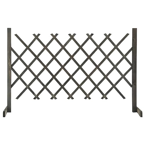 Sturdy Garden Trellis Fence - Gray Firwood for Blooming Beauty ...