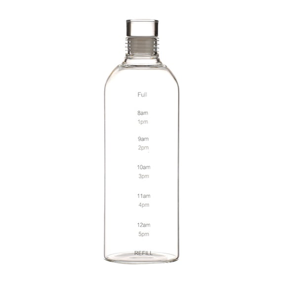 Sturdy Glass Cup With Time Scale Practical Glass Tumblers With Time ...