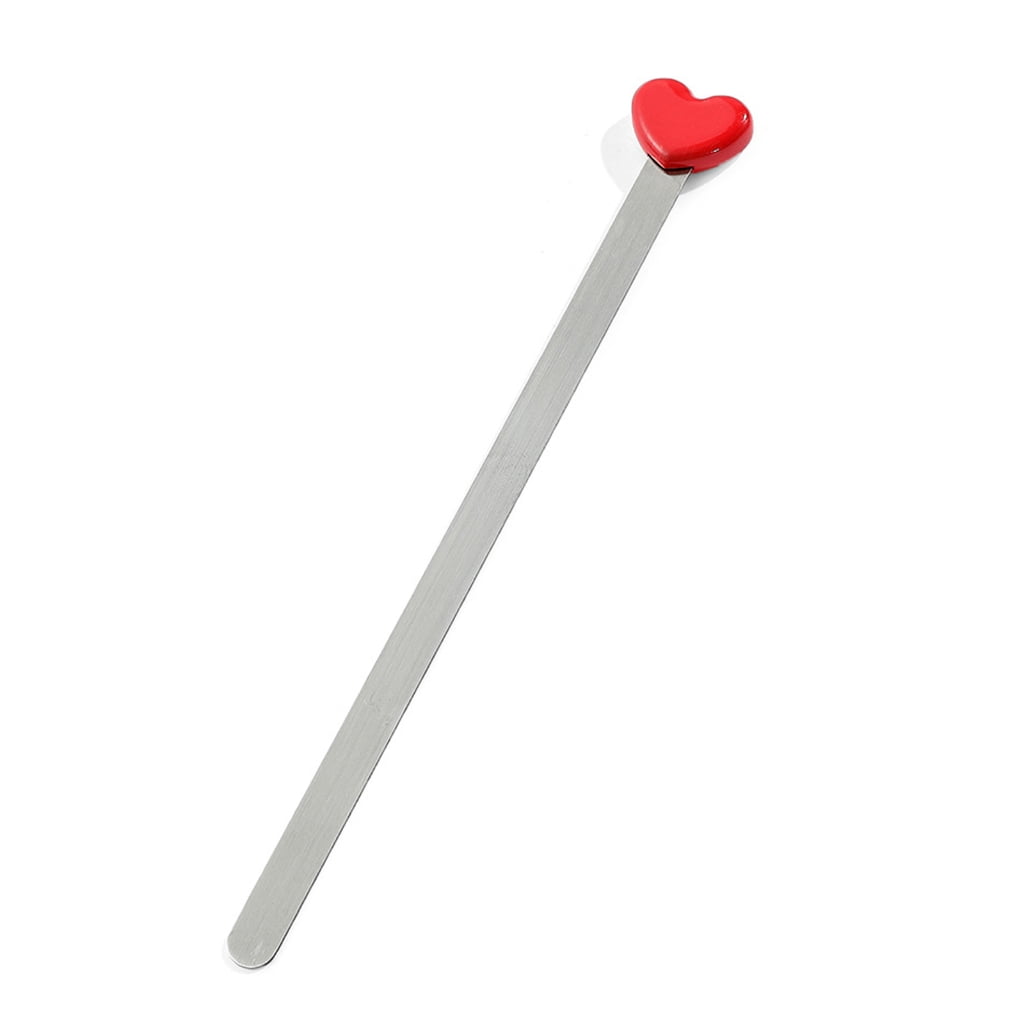 Metal Heart Shaped Bookmarks Safe Rounded Edges Perfect School Reading ...