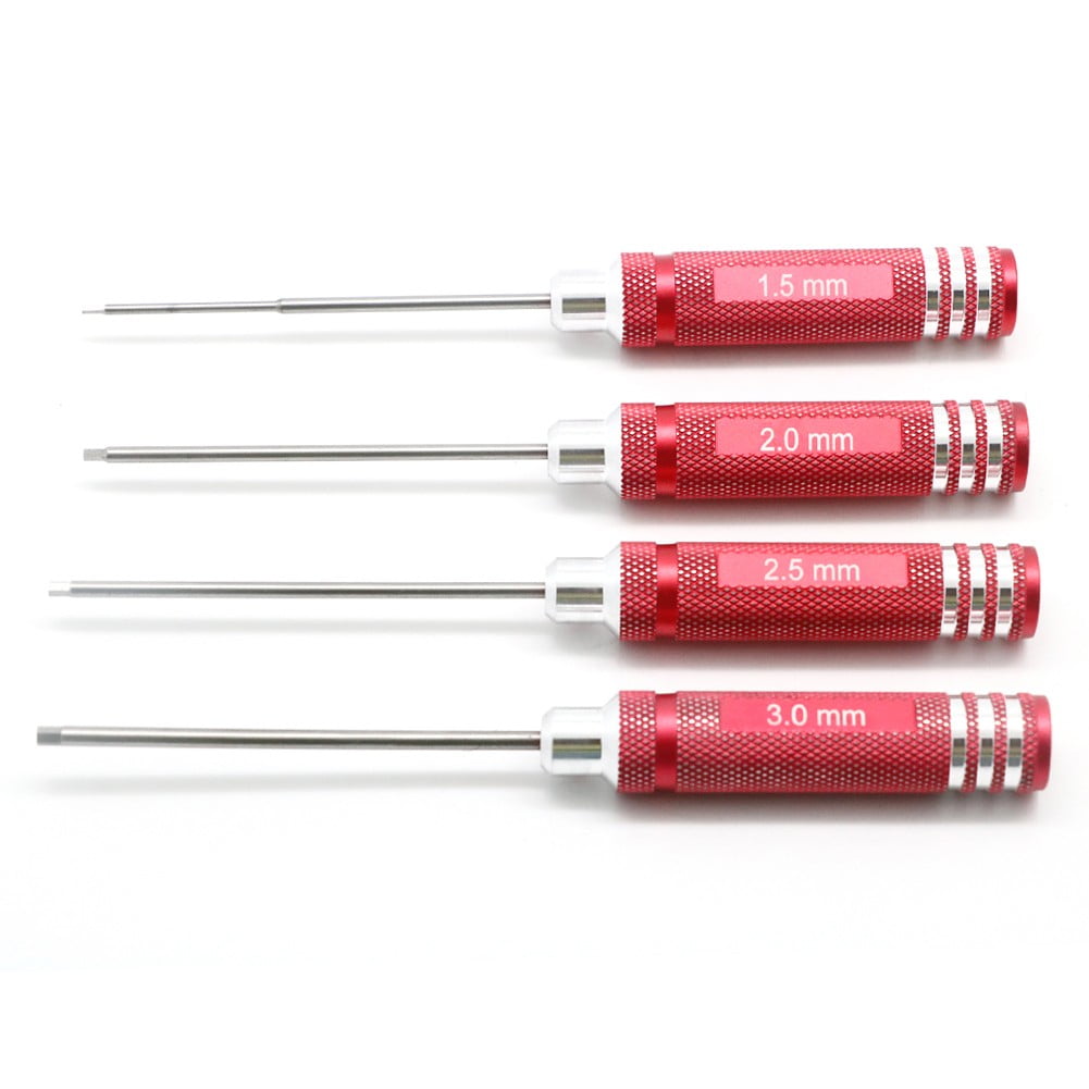 Sturdy Hex Screwdriver Kit for Remote Control Model Planes 4 Piece Set ...