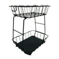 Sturdy Iron Double Layer Storage Basket For Fruits Vegetables Kitchen ...