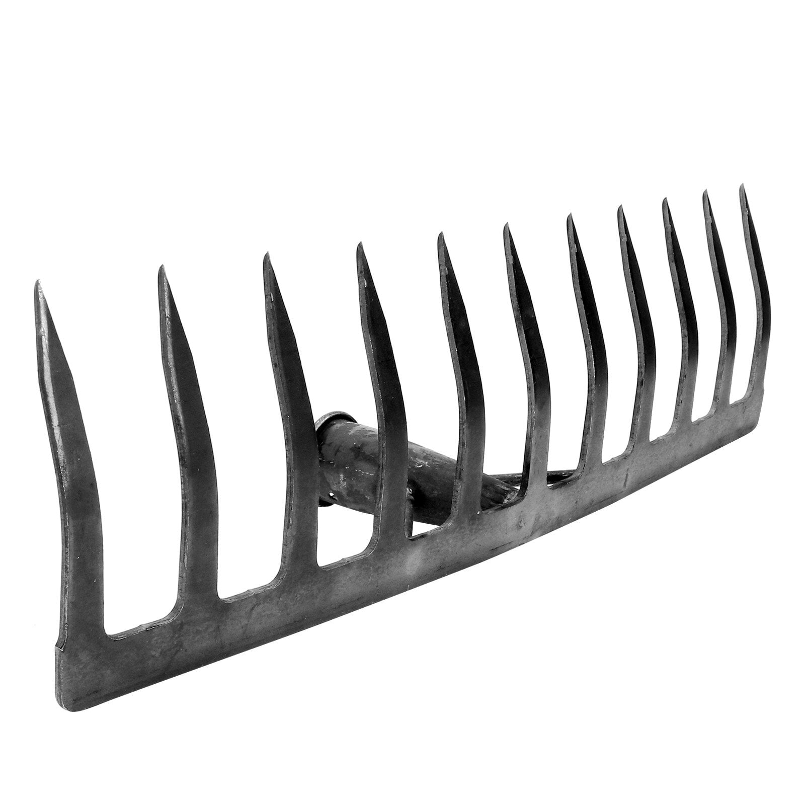 Sturdy Iron Rake Gardening Agriculture Cultivator Tool Scoops Black ...