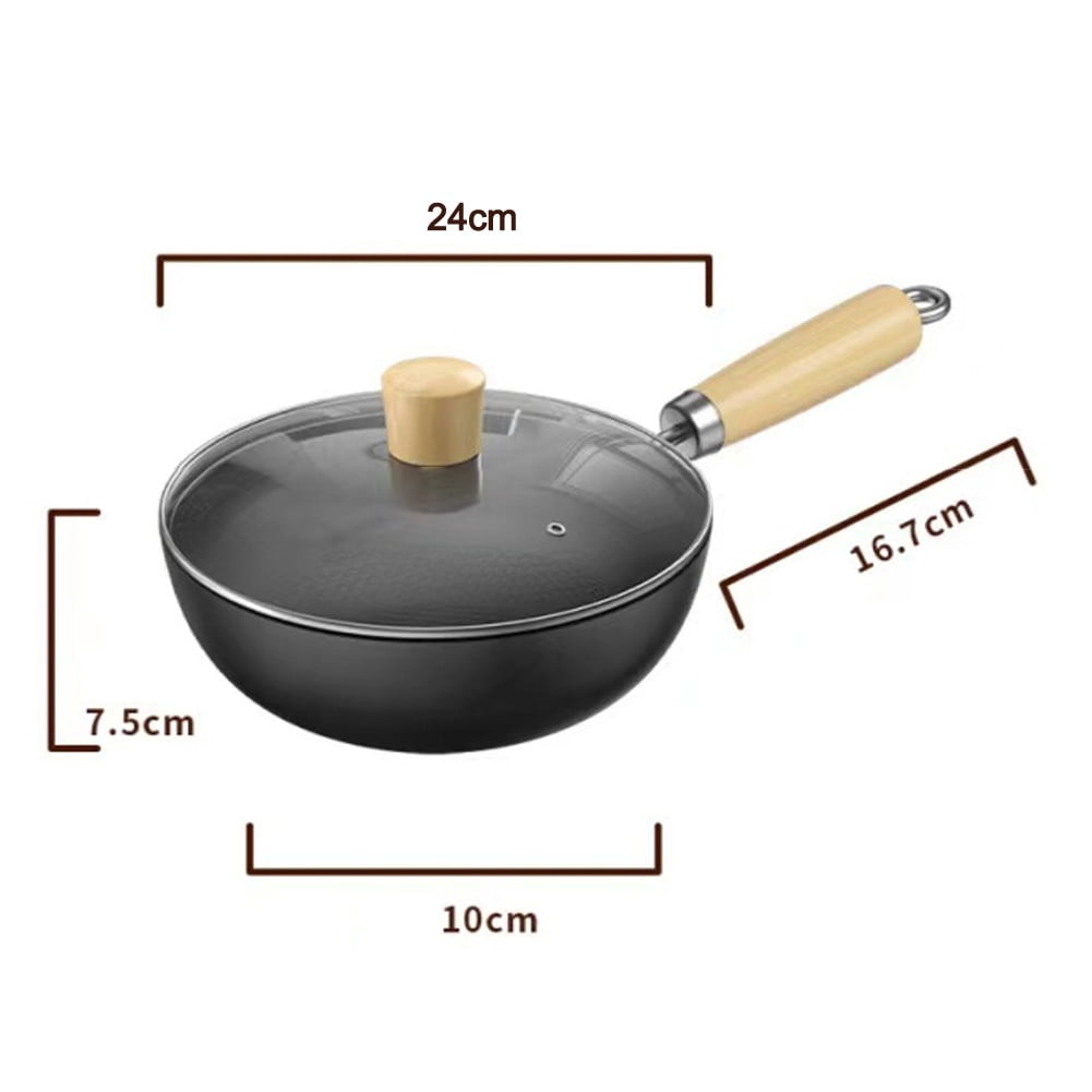 Sturdy Lightweight Mini Iron Pot: Non-Coated, Versatile, and Efficient ...