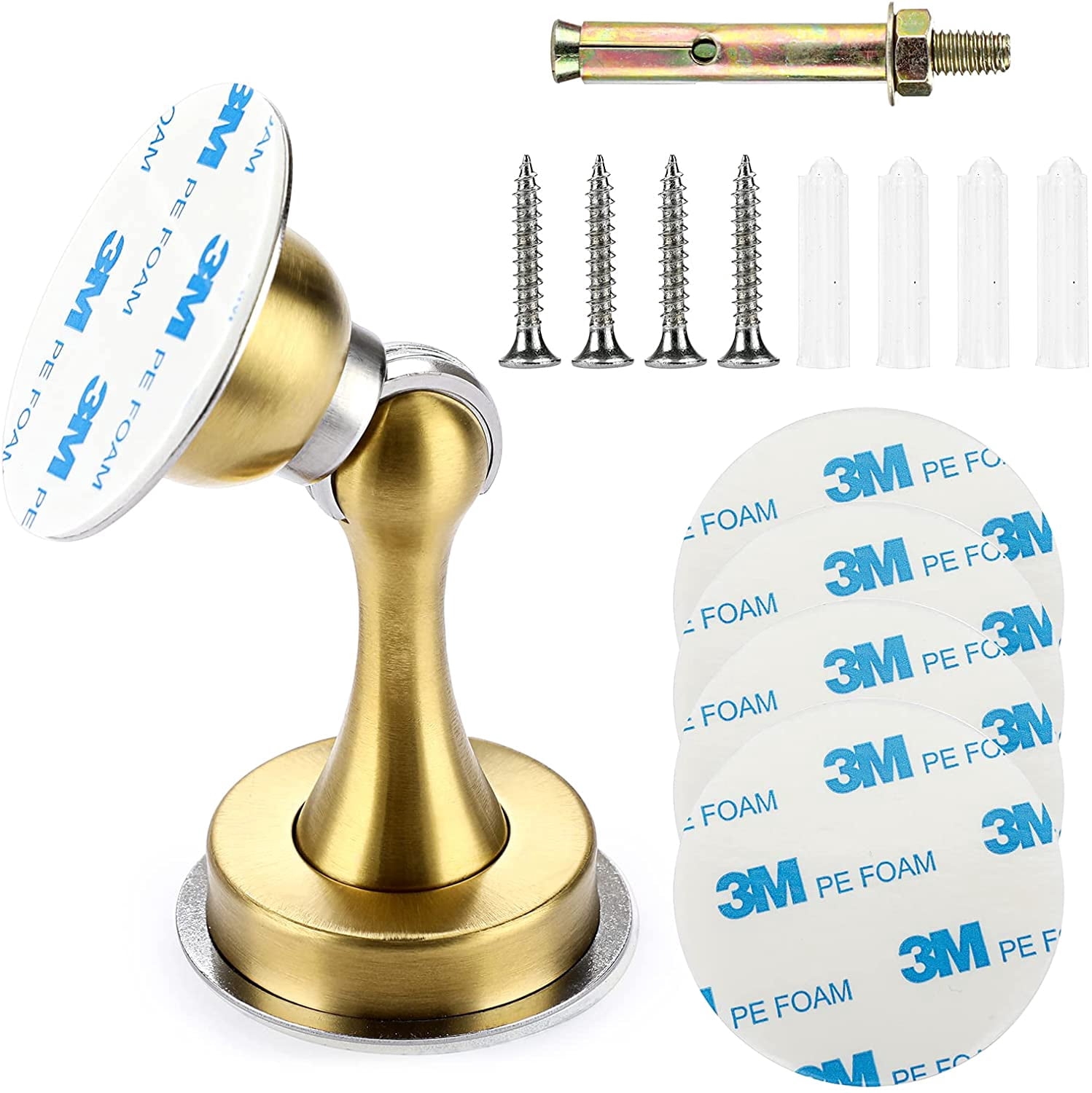 Sturdy Magnetic Door Stopper - Stainless Steel Door Stopper with Magnet ...