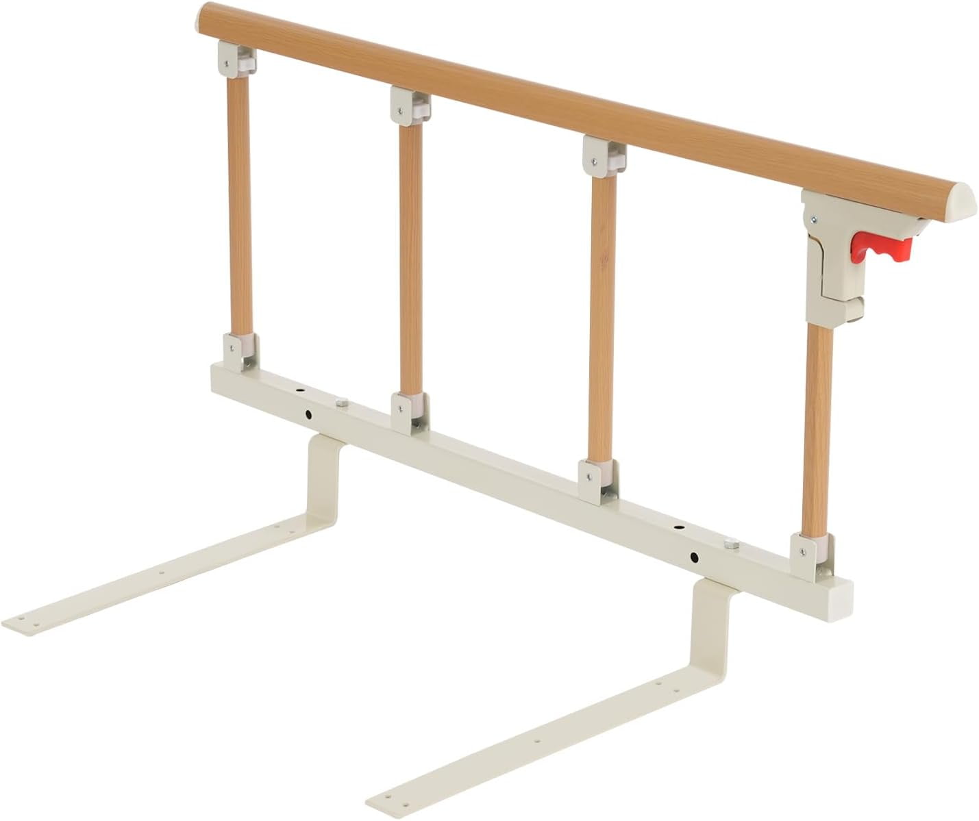 Sturdy Metal Bedside Assist Handle, Collapsible Bed Rail for Elderly ...