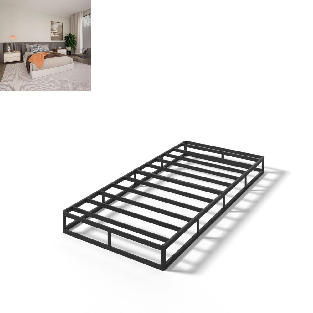 Sturdy Metal Box Spring Bed Frame for Full Size Bed, Easy Assembly ...