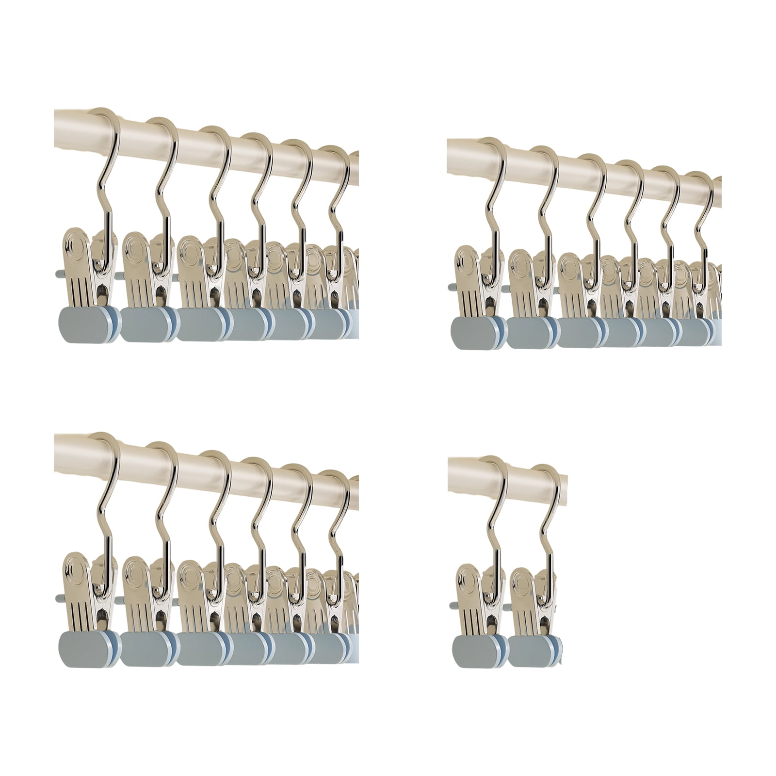 Sturdy Metal Clothes Clip With 360 Degree Rotating Hook And Nonslip ...