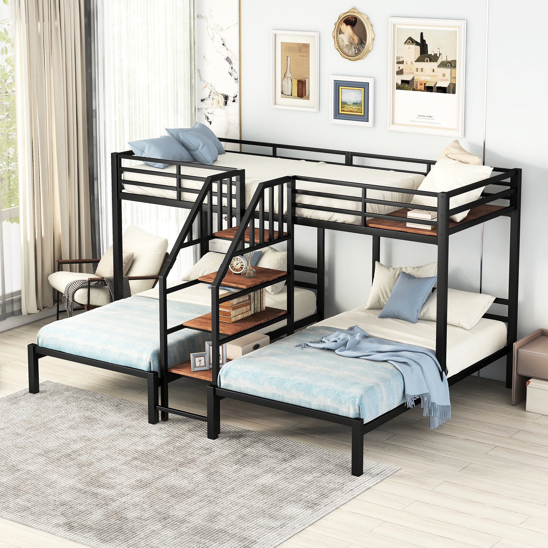 Sturdy Metal Frame, Space-Saving Design | Ideal for Guest Accommodation ...