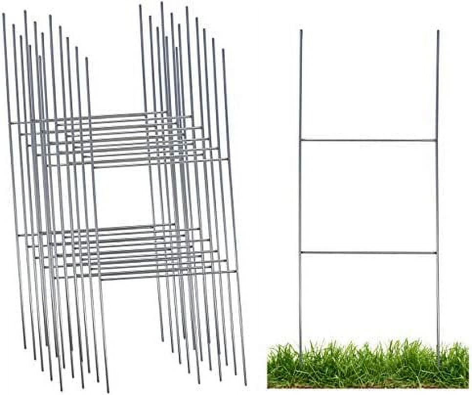 Sturdy Metal Wire Step Stake Frame for Yard Signs 10 x 24 inch H Frame ...