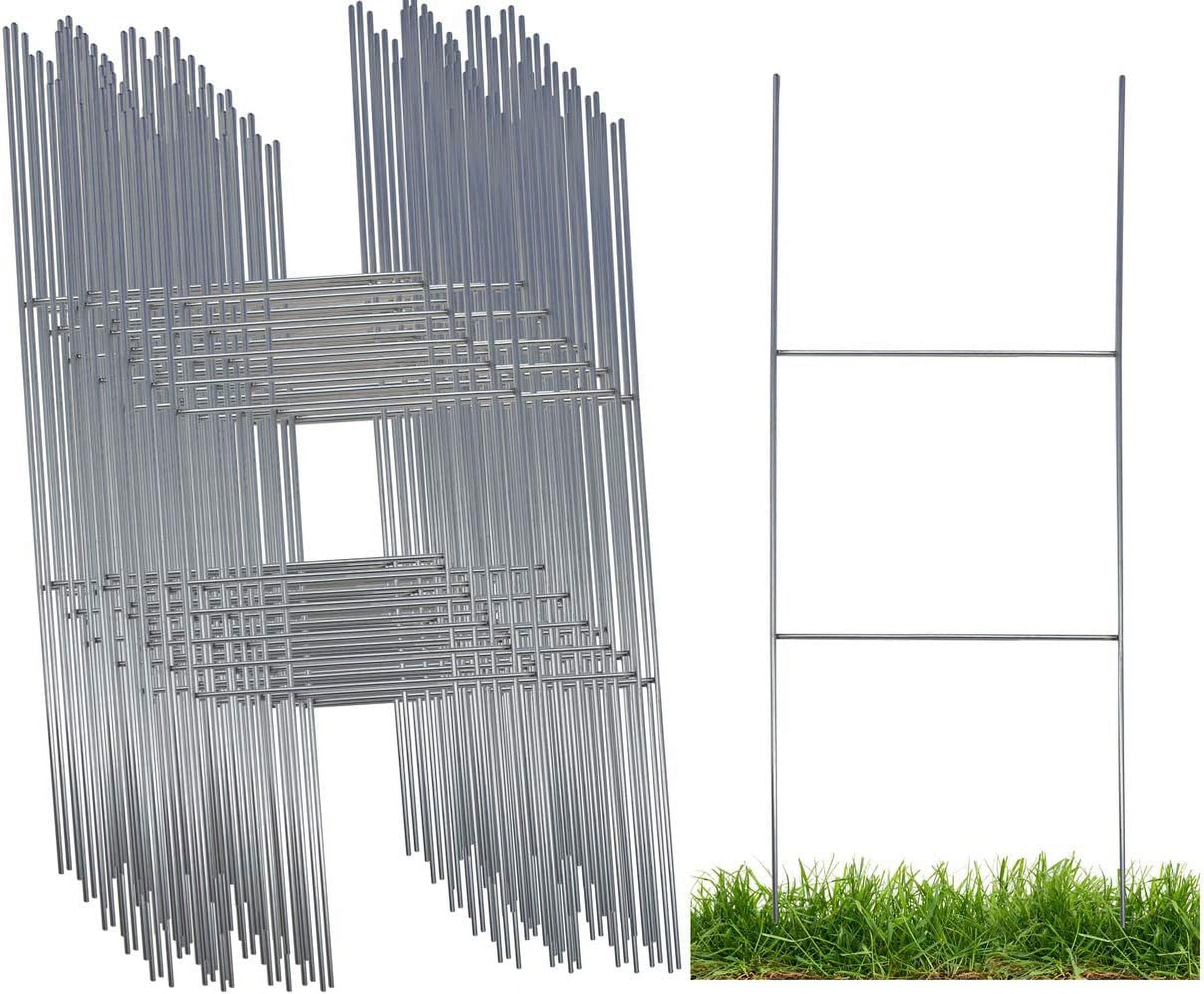 Sturdy Metal Wire Step Stake Frame for Yard Signs - 10 x 24 inch H ...