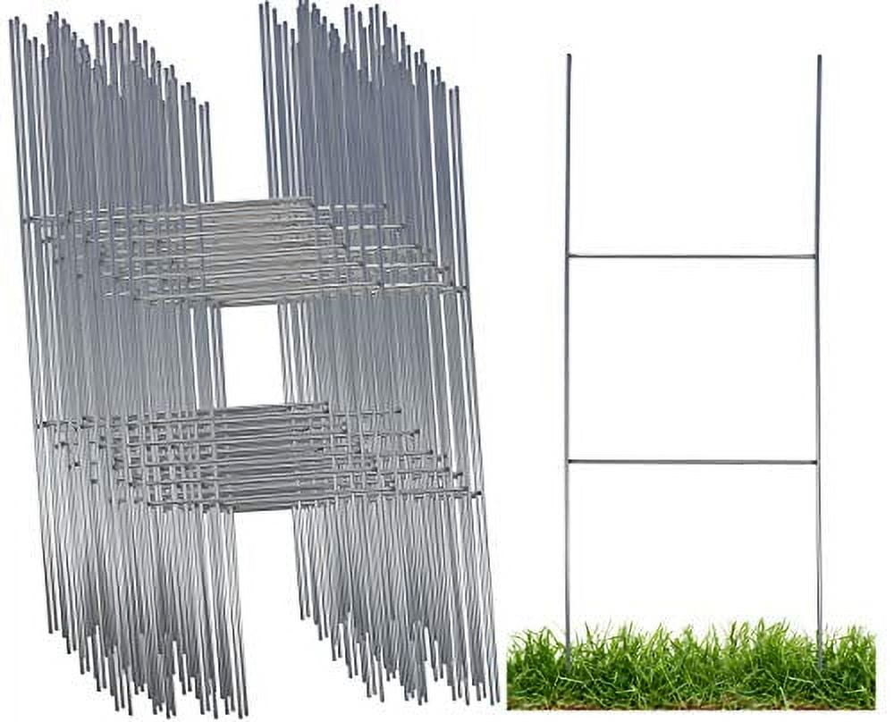Sturdy Metal Wire Step Stake Frame for Yard Signs - 10 x 24 inch H ...