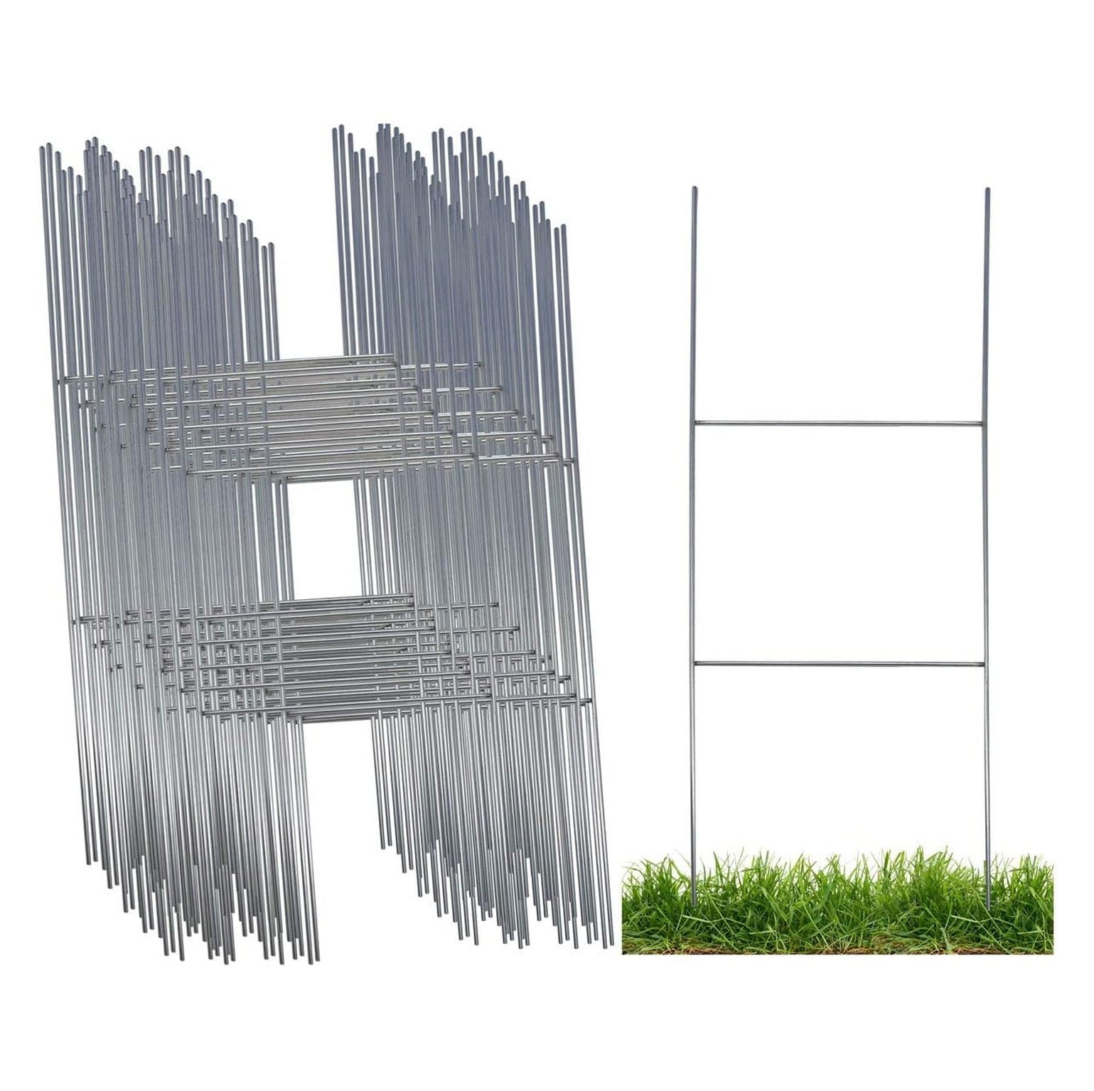 Sturdy Metal Wire Step Stake Frame for Yard Signs - 10 x 24 inch H ...