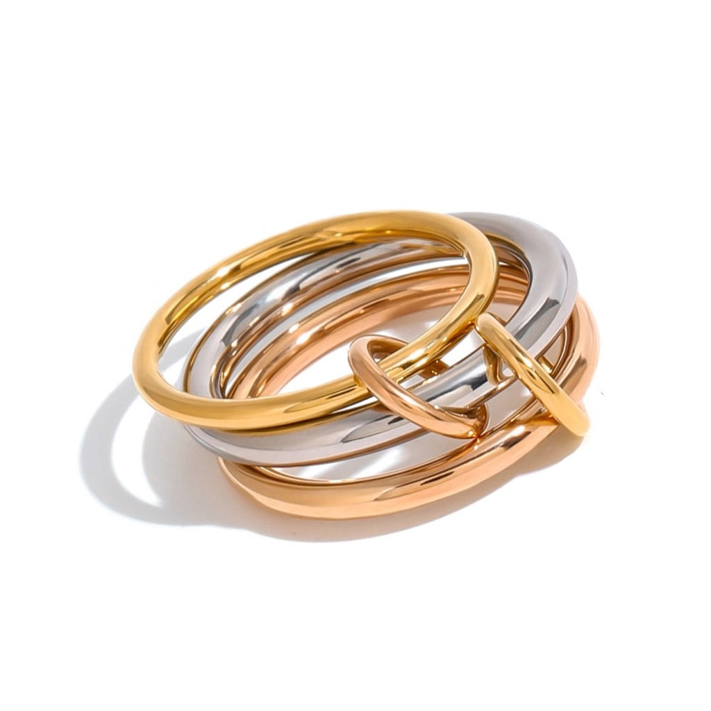 Sturdy Modern Unisex Alloy Rings Portable Accessory for Any Stylish ...