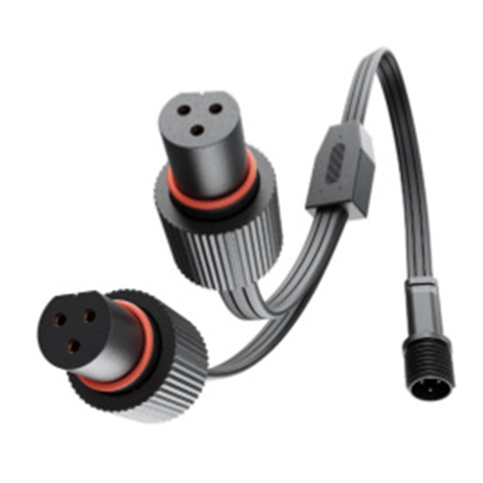 Sturdy PVC Double Output Extension Cord All Weather Proof Y-Splitter ...