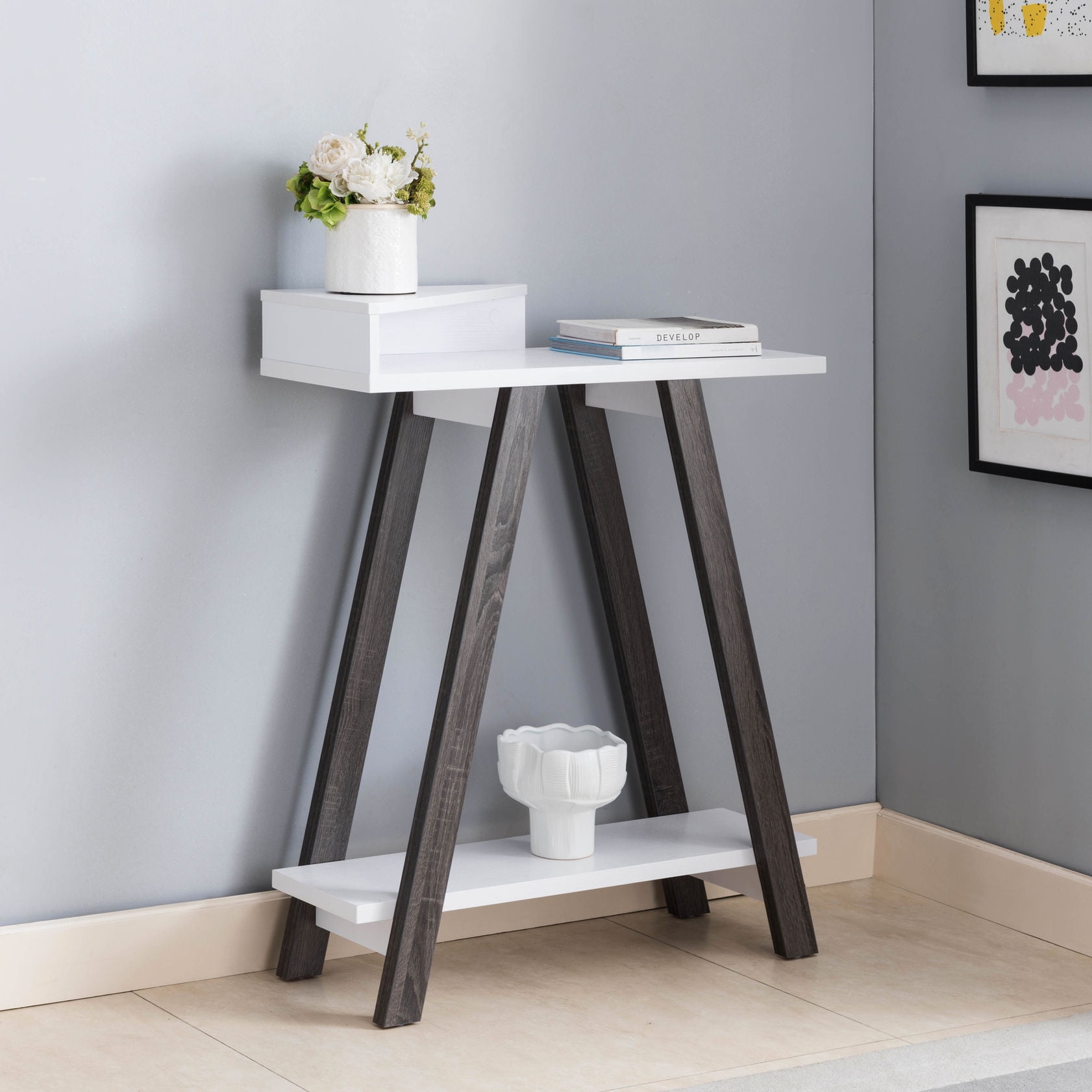 Sturdy Particle Board Material | Great for Holding Decor Items | Ensure ...