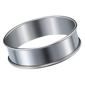 10PCS Muffin Rings, Rolled Stainless Steel Crumpet Tart Rings 4" for ...