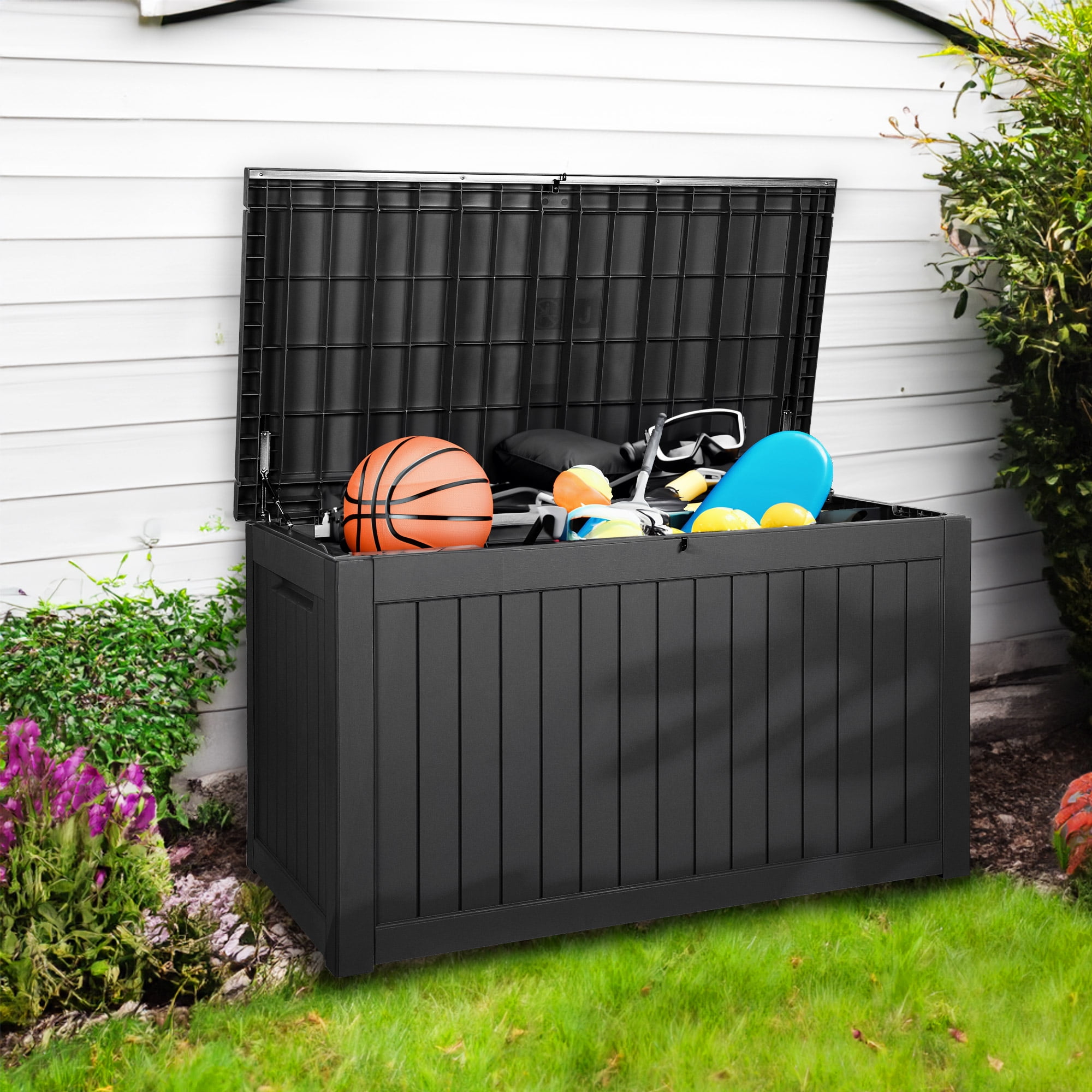 ModFusion Sturdy Patio Deck Box Design, 230 Gallons Large Capacity ...