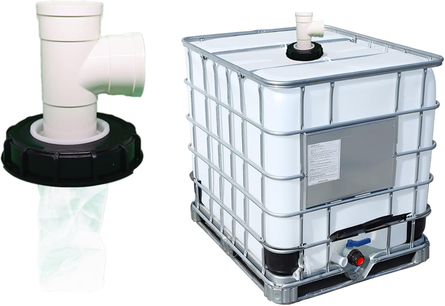 Sturdy Plastic IBC Lid, Nylon Filter for Efficient Rain Water Tank ...