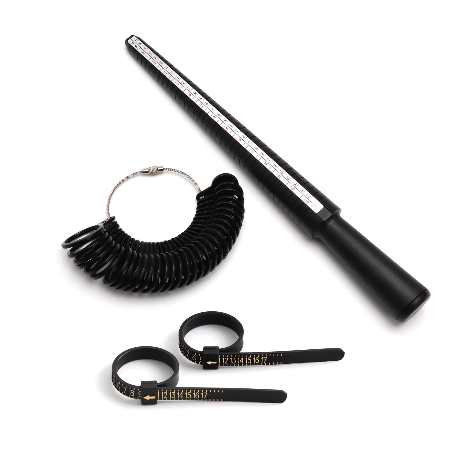 Sturdy Plastic Rings Sizer Tool For Quick Finger Girth Reading ...