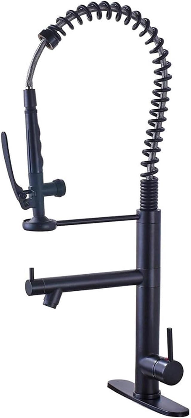 Sturdy Pre Rinse Spring Pull Down Kitchen Sink Faucet Single Handle ...