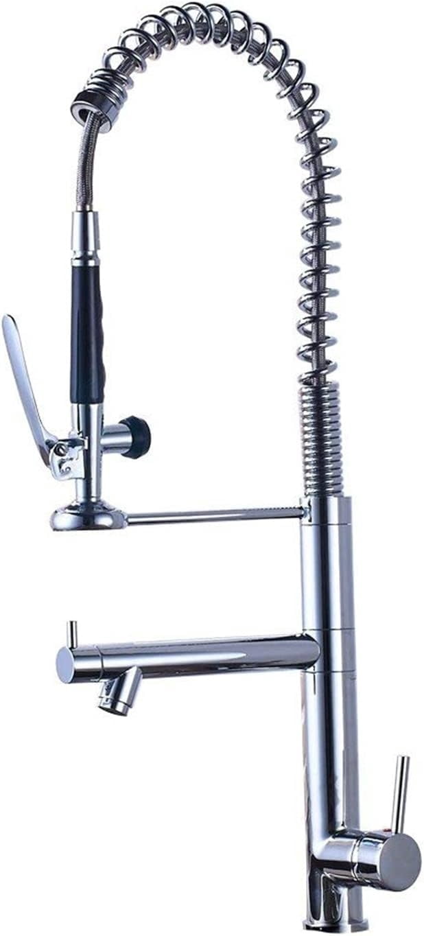 Sturdy Pre Rinse Spring Pull Down Kitchen Sink Faucet Single Handle ...