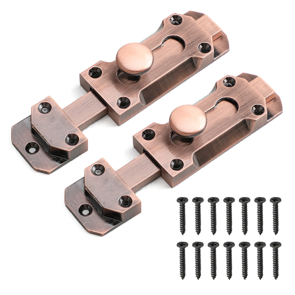 Sturdy Push Pull Door Lock Portable Accessory for Additional Security ...