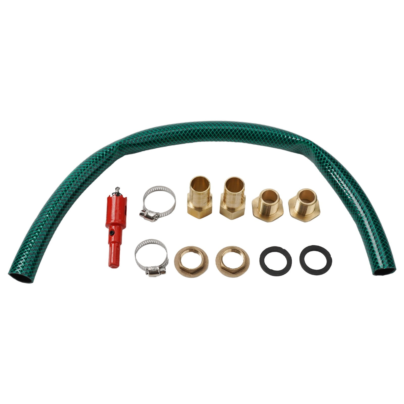 Sturdy Rain Barrel Connector Set with 3/4 Hose Connector and Hole Punch ...