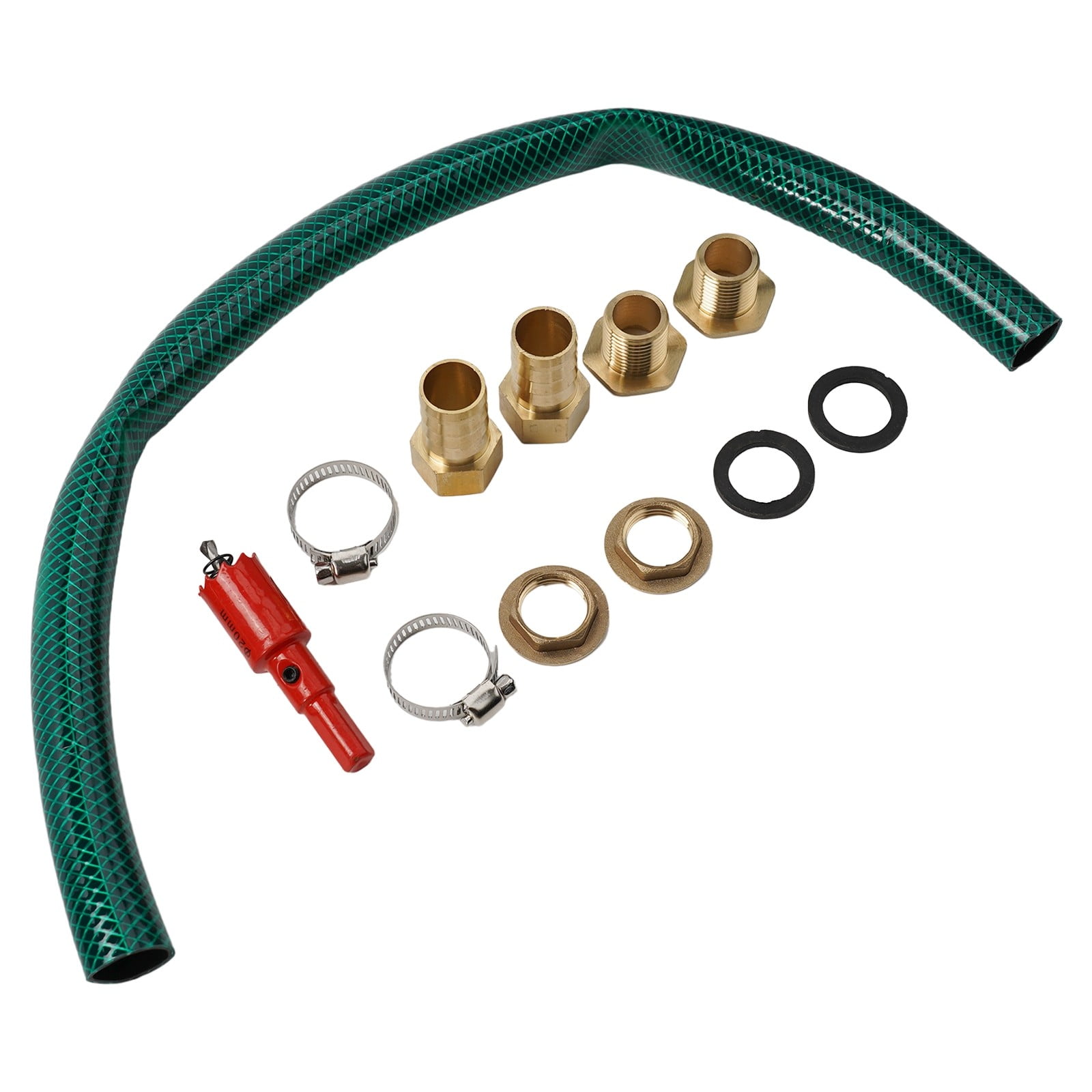 Sturdy Rain Barrel Connector Set with 3/4 Hose Connector and Hole Punch ...